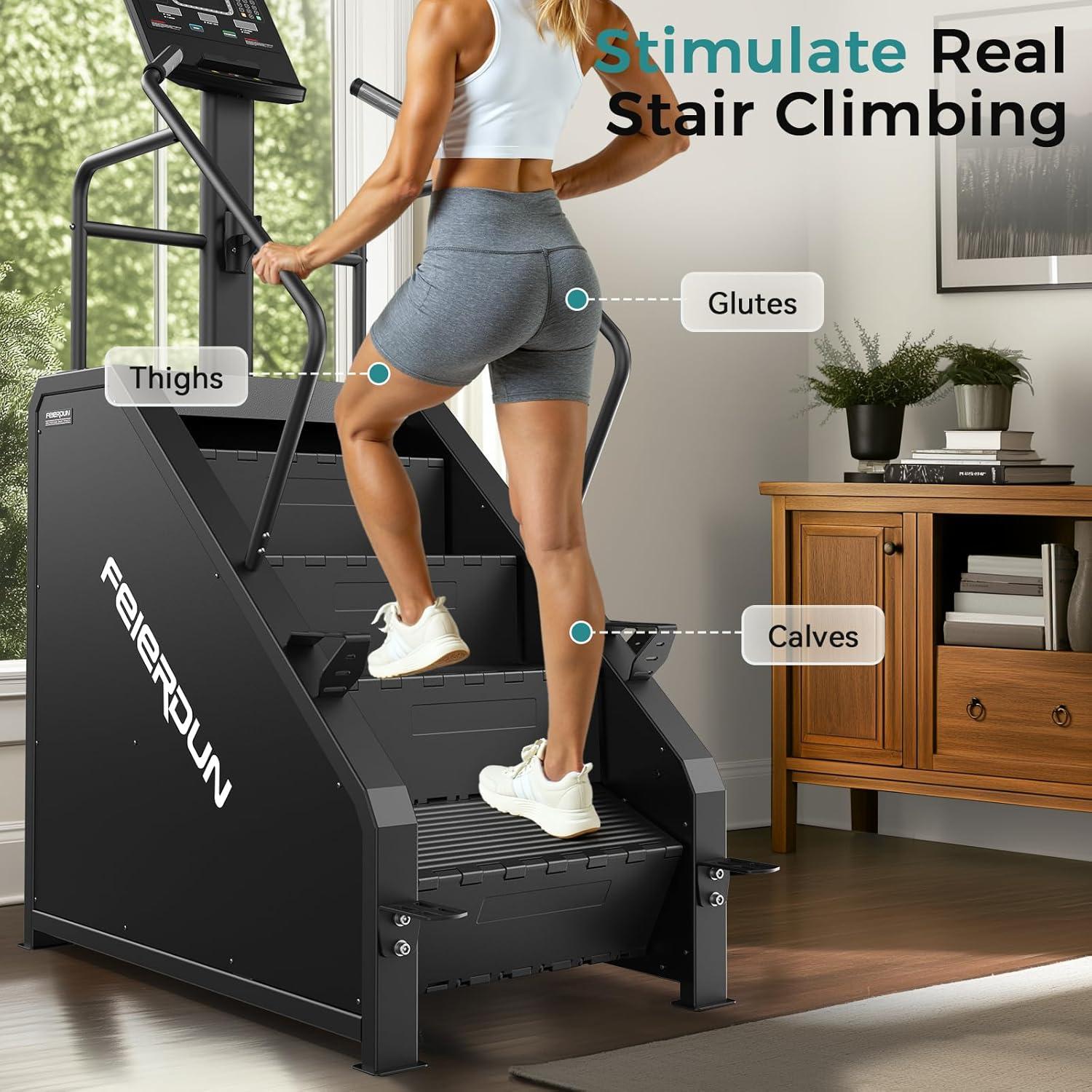FEIERDUN Stair Stepper Machine for Home Gym, Commercial Grade Stair ...